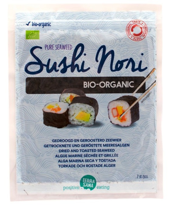Φύκια για σούσι NORI 7 φύλλα (TERRASANA) τιμή 7.50€ - Βιολογικά Προϊόντα - Μακροβιοτικά