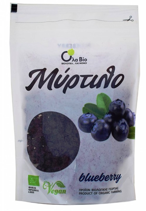 Βιολογικό αποξηραμένο μύρτιλο - Blueberry 100gr (ΒΙΟΥΓΕΙΑ) τιμή 6.75 ...