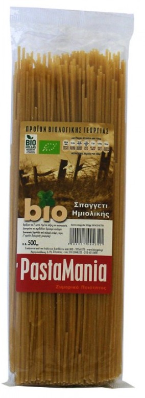 Σπαγγέτι Ημιολικής bio 500gr (ΒΙΟΥΓΕΙΑ) τιμή 2.80€ - Βιολογικά Προϊόντα ...
