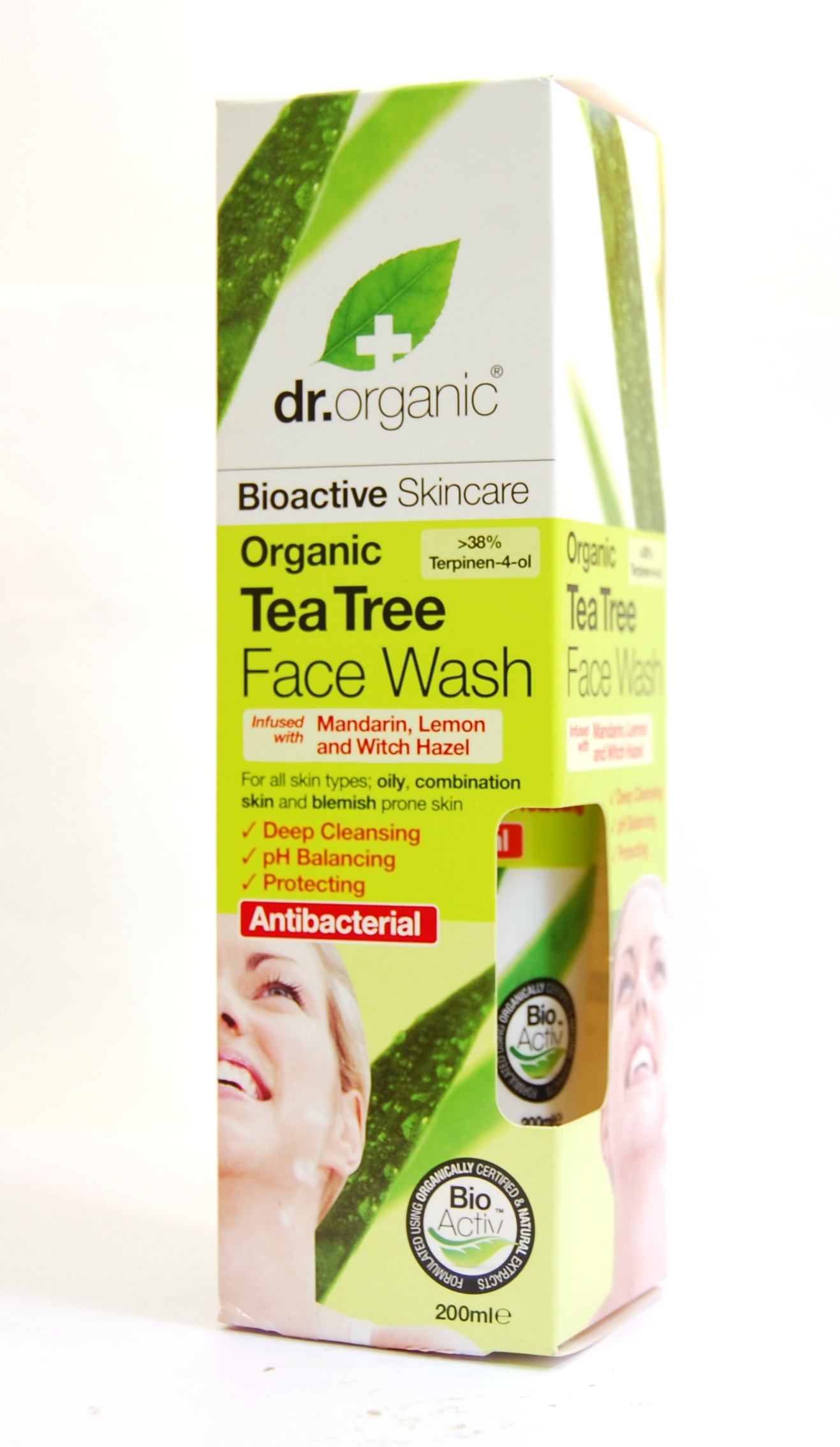 Υγρό καθαρισμού προσώπου με Tea Tree 200ml (DR.ORGANIC) τιμή 10.25 ...