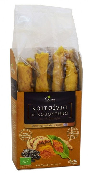 Κριτσίνια με Κουρκουμά Bio 120gr (ΒΙΟΥΓΕΙΑ) τιμή 2.40€ - Βιολογικά ...