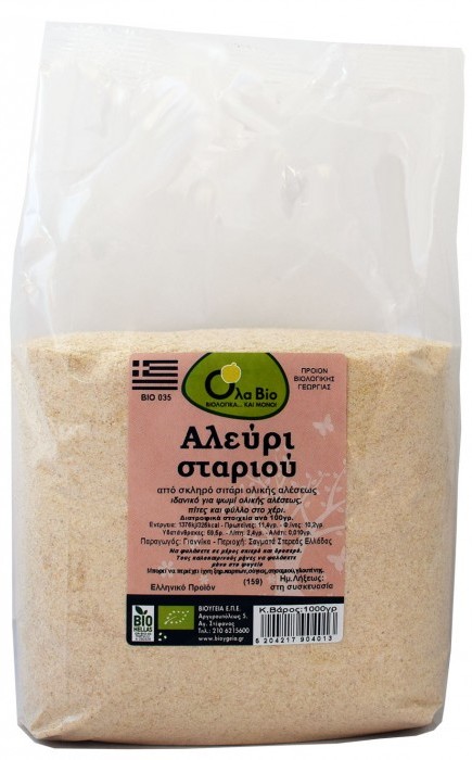 Αλεύρι σταριού ολικής σκληρό bio 1000gr (ΒΙΟΥΓΕΙΑ) τιμή 2.60 ...