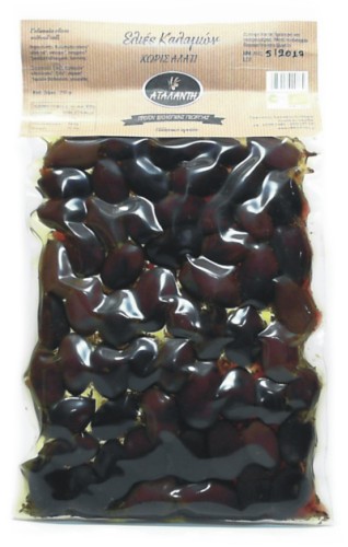 Βιολογικές Ελιές Καλαμών χωρίς αλάτι 250g (ATALANTI) τιμή 3.15 ...