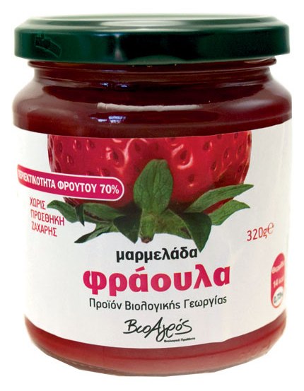 Μαρμελάδα φράουλα Bio 320gr (ΒΙΟΑΓΡΟΣ) τιμή 5.35€ - Βιολογικά Προϊόντα ...