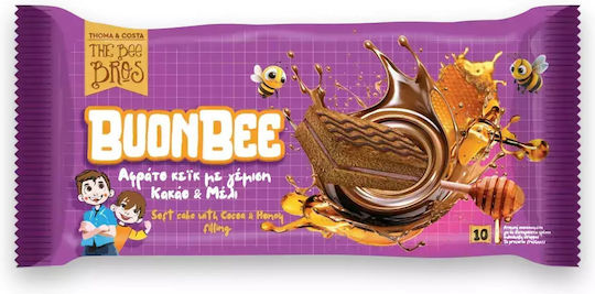 The Bee Bros BuonBee Αφράτο Κέικ Με Κακάο & Μέλι (10τμχ Χ 25gr) 250gr ...