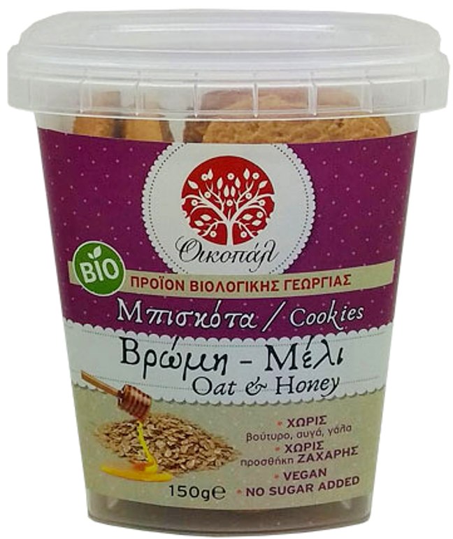 Μπισκότα με βρώμη & μέλι Χ/Ζ BIO 150gr (ΟΙΚΟΠΑΛ) τιμή 2.95€ - Βιολογικά ...