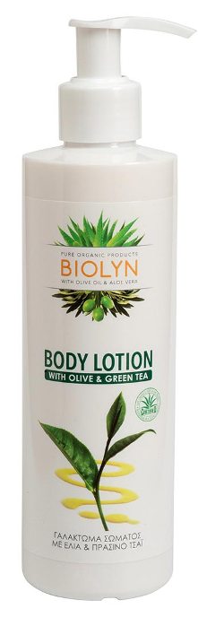 Ενυδατική Λοσιόν Σώματος με Αλόη & Πράσινο τσάι 250ml (BIOLYN) τιμή 9. ...