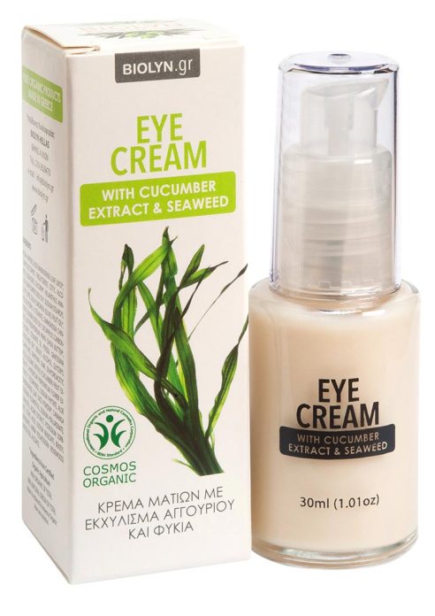 Κρέμα Ματιών με εκχύλισμα Αγγουριού και Φύκια 30ml (BIOLYN) τιμή 15.25 ...