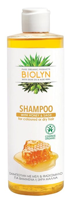 Σαμπουάν για ξηρά & βαμμένα με μέλι & φασκόμηλο 250ml (BIOLYN) τιμή 7. ...