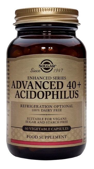Προβιοτικά Advanced 40+ Acidophilus Plus veg.caps 60s (SOLGAR) τιμή 29. ...