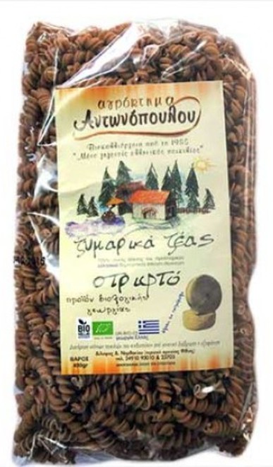 Στριφτό μακαρονάκι Ζέας ολικής bio 400gr (ΑΝΤΩΝΟΠΟΥΛΟΣ) τιμή 3.65 ...