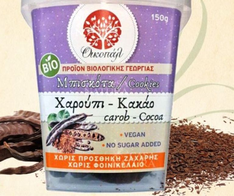 Μπισκότα με Χαρούπι & Κακάο Χ/Ζ Bio 150gr (ΟΙΚΟΠΑΛ) τιμή 3.00 ...