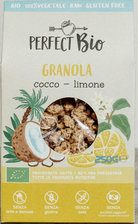 Γκρανόλα Καρύδα-Λεμόνι Χ/ΓΛ BIO 250gr (PERFECT BIO) τιμή 5.80 ...