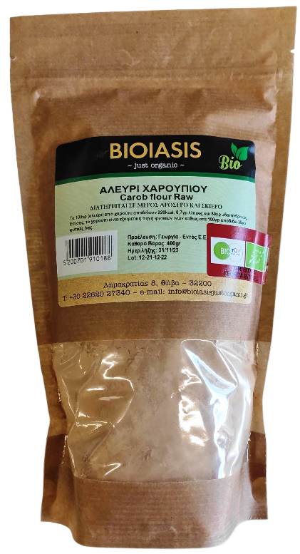 Χαρουπάλευρο Bio 400gr (BIOIASIS) τιμή 2.95€ - Βιολογικά Προϊόντα ...
