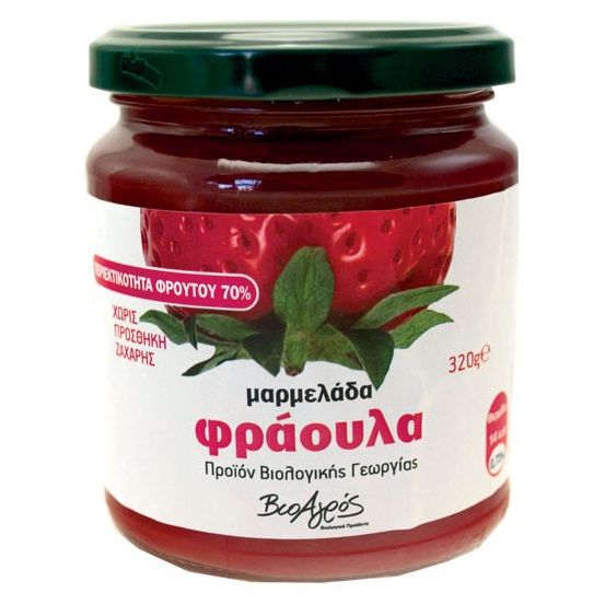 Μαρμελάδα φράουλα Bio 320gr (ΒΙΟΑΓΡΟΣ) τιμή 5.35€ - Βιολογικά Προϊόντα ...