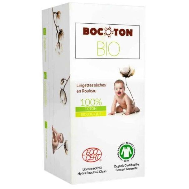 Βρεφικά στεγνά μαντηλάκια σε ρολό 50 τμχ. Bio (BOCOTON) τιμή 6.95 ...