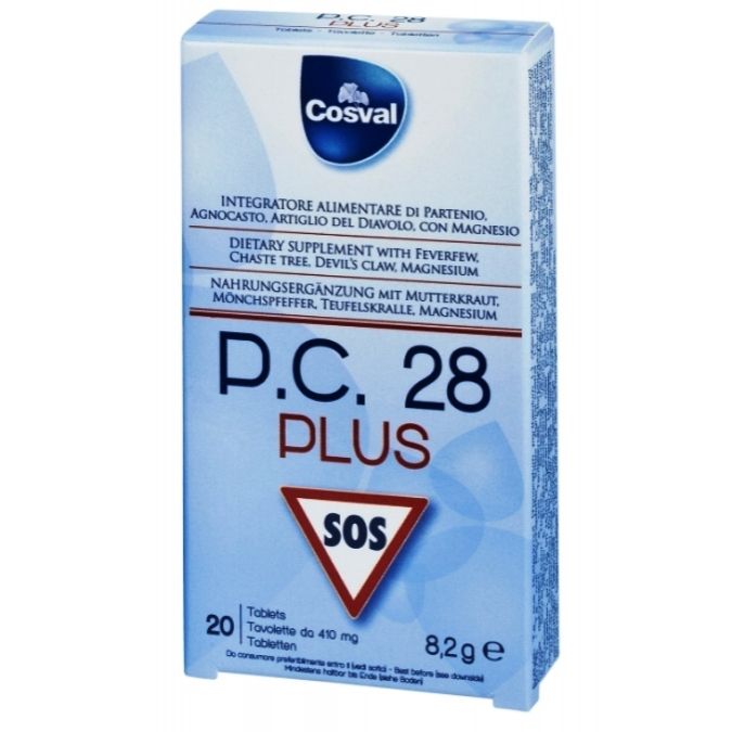 PC 28 PLUS παυσίπονο άμεσης δράσης 20tabs (COSVAL) τιμή 15.70 ...