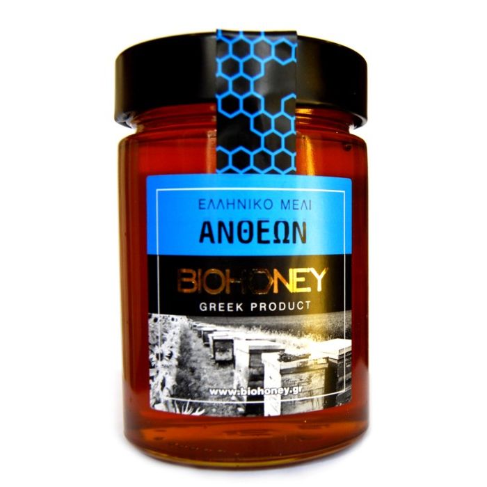 Μέλι Ανθέων 450gr (MELISSOKIPOS) τιμή 5.00€ - Βιολογικά Προϊόντα - Μέλι
