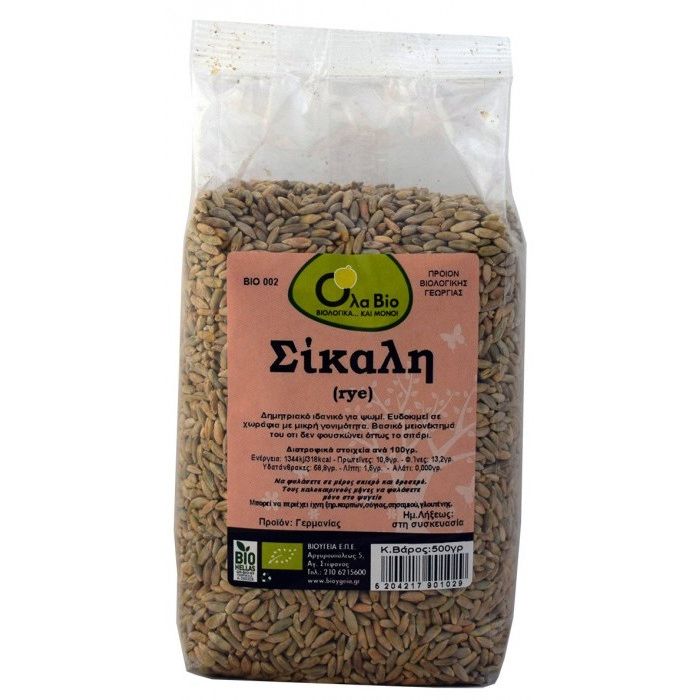 Σίκαλη Bio 500gr (ΒΙΟΥΓΕΙΑ) τιμή 1.75€ - Βιολογικά Προϊόντα - Άλευρα ...