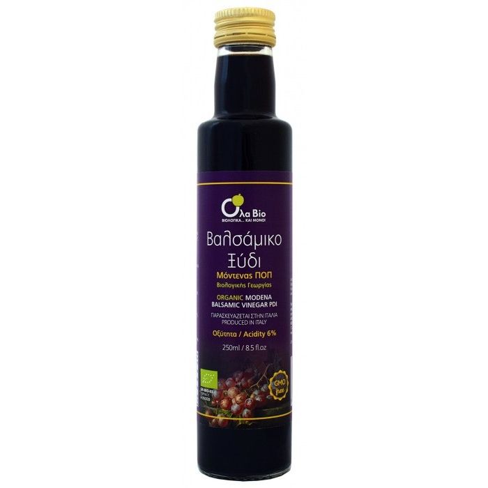 Ξύδι Βαλσάμικο MODENA ΒΙΟ 250ml (ΒΙΟΥΓΕΙΑ) τιμή 3.95€ - Βιολογικά ...