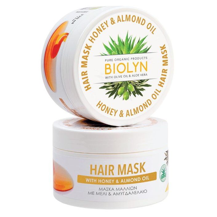 Μάσκα Μαλλιών με Μέλι & Αμυγδαλέλαιο 200ml (BIOLYN) τιμή 9.20 ...