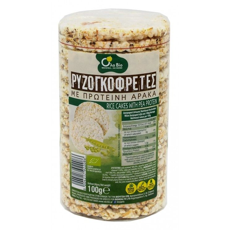 Ρυζογκοφρέτες με πρωτεΐνη Αρακά & Κινόα Bio 100gr (ΒΙΟΥΓΕΙΑ) τιμή 1.75 ...