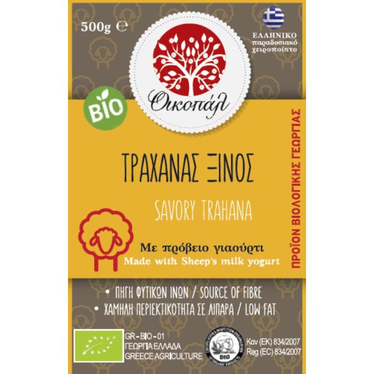 Τραχανάς ξινός BIO 500gr (ΟΙΚΟΠΑΛ) τιμή 4.70€ - Βιολογικά Προϊόντα ...